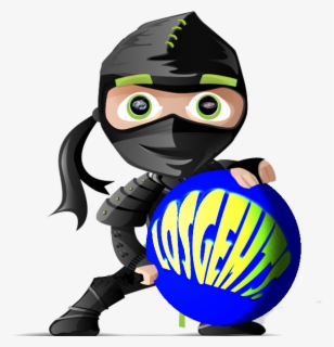 Character Ninja 2d Vector , Transparent Cartoons - Kids Ninja Clipart ...