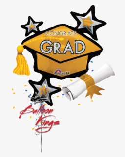 Congrats Graduation Gold Cap - Class 2019 Congrats Balloons , Free ...