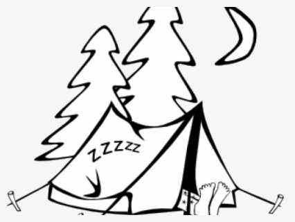 Free Camping Black And White Clip Art with No Background - ClipartKey