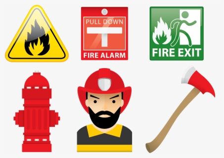 Vector Firefighter Png Download - Fire Exit Signs , Free Transparent ...
