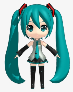 Miku By Rummy - Mmd Chibi Hatsune Miku , Free Transparent Clipart ...