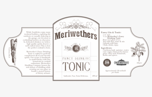 Tonic Label 6 - Poster , Free Transparent Clipart - ClipartKey