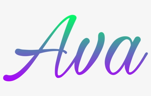 Ava - Calligraphy , Free Transparent Clipart - ClipartKey