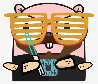 Gopher Dropping The Microphone - Gopher Go , Free Transparent Clipart ...
