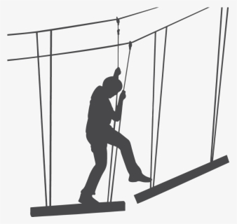 Silhouette Ropes Course - Ropes Course Png , Free Transparent Clipart ...