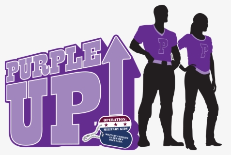Purple Up Clipart Military Child - Purple Up Military Appreciation ...