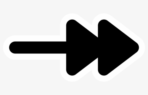 Ftline Double Line Arrow End Clipart, Vector Clip Art - Cute Bullet ...