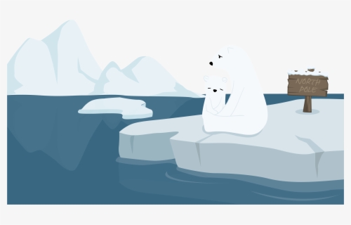 Polar Bear Clipart Iceberg - Cute Polar Bear Clip Art , Free ...