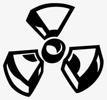 Vector Illustration Of Nuclear Fallout Radioactive - Radioactive Symbol ...