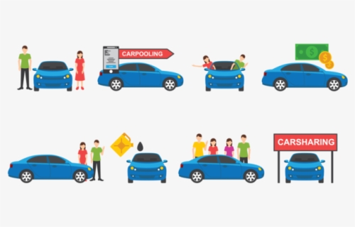 Carpool Icons Vector - Clip Art , Free Transparent Clipart - ClipartKey