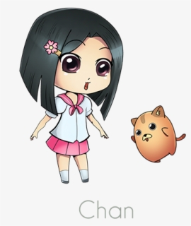 Kawaii Chan Misses Zane Kun - Anime Girl Not Colored , Free Transparent ...