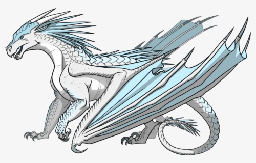 Avalanche, The Icewing Nightwing Hybrid - Wings Of Fire Icewing Base ...