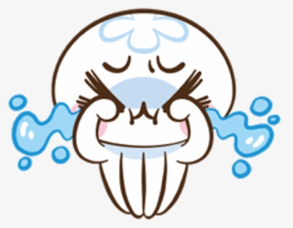#jellyfish #crying Clipart , Png Download - Clara The Jellyfish Line ...