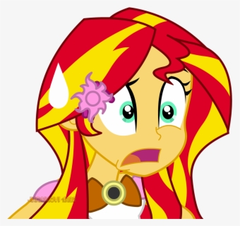 Download Mlp Sunset Shimmer Shocked - ClipartKey
