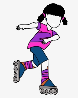 Roller Skating Girls Clipart , Free Transparent Clipart - ClipartKey