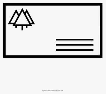 Envelope Coloring Page - Line Art , Free Transparent Clipart - ClipartKey