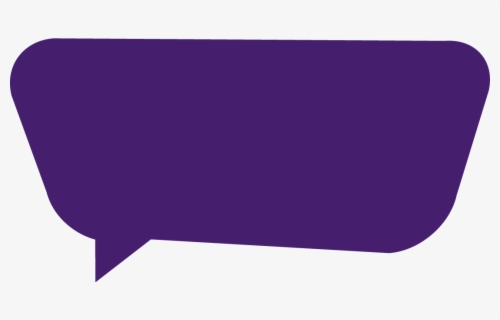 Transparent Persuade Clipart - Purple Speech Bubble Clipart Transparent ...