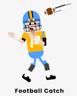 Football Catch - Cartoon , Free Transparent Clipart - ClipartKey