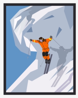 Ski Jump Dude - Skiing Jump Drawing , Free Transparent Clipart - ClipartKey