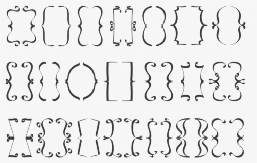 Bracket Icons Set - Brackets Transparent , Free Transparent Clipart ...