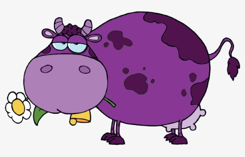 Purple Cow Uk Logo - Fat Cow Cartoon Drawing , Free Transparent Clipart ...