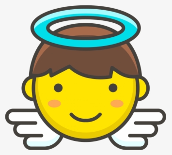Transparent Angel Face Clipart - Angel Smiley Face Emoji , Free ...
