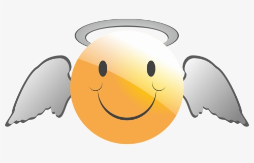 Transparent Angel Face Clipart - Angel Smiley Face Emoji , Free ...