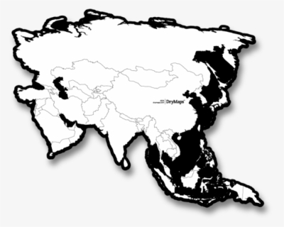 Asia - Stereotypes World Map Funny , Free Transparent Clipart - ClipartKey