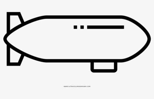 Blimp Coloring Page - Line Art , Free Transparent Clipart - ClipartKey