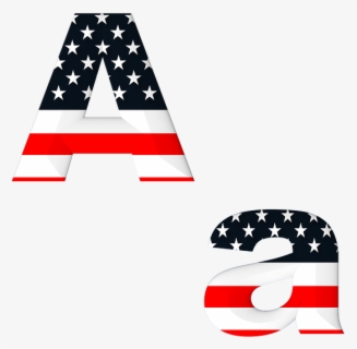 Us Flag Letters , Free Transparent Clipart - ClipartKey