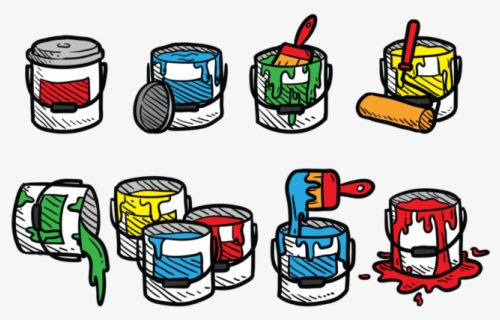 Paint Pot Icons Vector , Free Transparent Clipart - ClipartKey