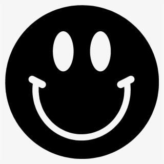 Black Happy Face Clipart , Png Download - Smiley Face Png White , Free ...