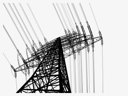 Transparent Electricity Pole Clipart - High Voltage Power Line ...
