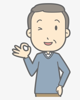 Ok Gesture - Man Ok Cartoon Png , Free Transparent Clipart - ClipartKey