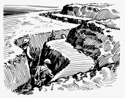 Trenches Drawing Clipart - Trench Warfare Clipart , Free Transparent ...