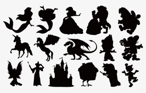 Fairy Tale Silhouette Clip Art - Fairy Tale Shadow Puppet Cutouts ...