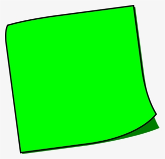 Post-it Clipart Green - Sticky Note Clipart Green , Free Transparent ...