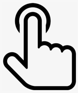Icon-touch - Transparent Background Click Hand Icon , Free Transparent ...