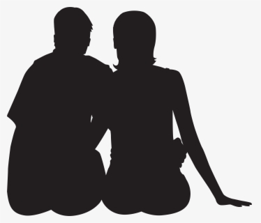 Shadow Clipart Couple - Black Shadow Couple Png , Free Transparent ...