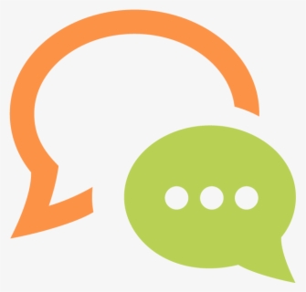 Talk Orange Clipart , Png Download - Chat Bubble Icon Blue , Free ...