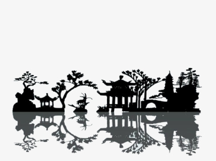 China Silhouette Painting Chinese - Chinese Silhouette Png , Free ...