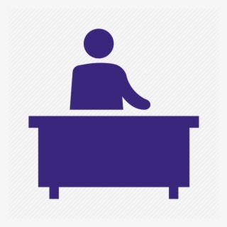Secretary Clipart Office Administrator - Front Desk Icon Png , Free ...