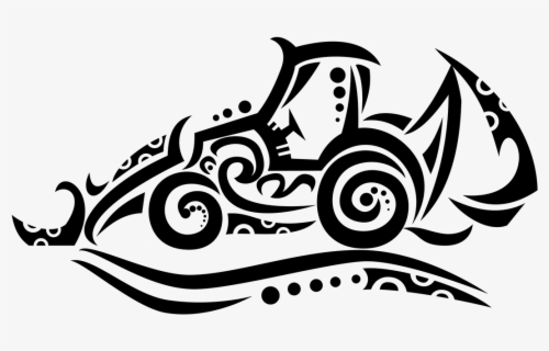 Transparent John Deere Tractor Silhouette Clip Art - Backhoe Tattoo ...