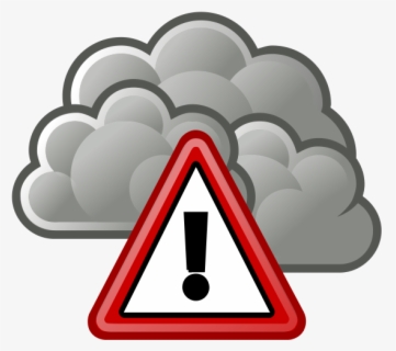 Storm Warning Sign Vector Image - Weather Symbols , Free Transparent ...