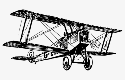 Biplane Clipart - Old Plane Side View , Free Transparent Clipart ...