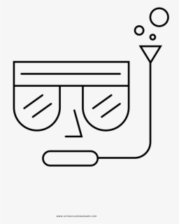 Eye Mask Coloring Page - Line Art , Free Transparent Clipart - ClipartKey