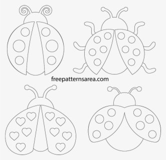 Ladybug Line Art - Lakaran Ladybird , Free Transparent Clipart - ClipartKey