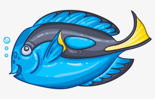 Blue Tang Png - Ocean Fish Transparent Background , Free Transparent ...