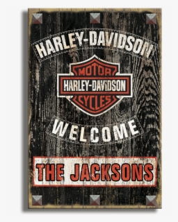 Harley Davidson Personalized Welcome Sign , Free Transparent Clipart ...
