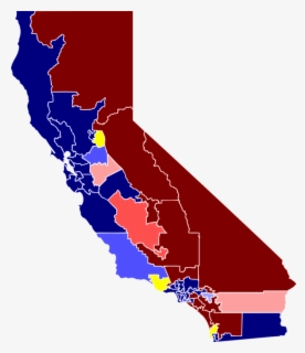 Clipart Map Of California - 2016 Election Results By County California ...